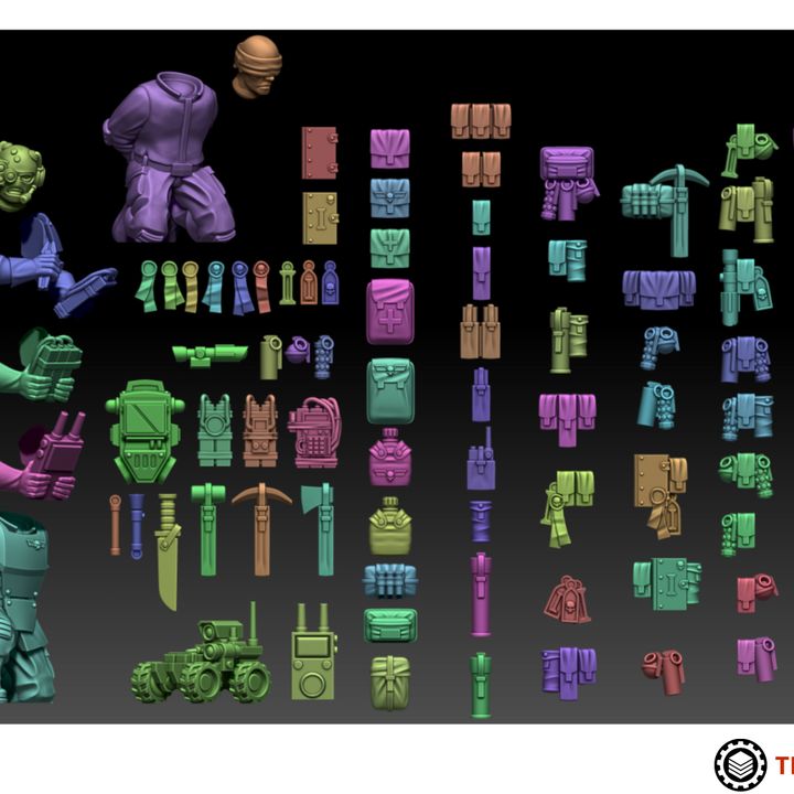 3D Printable Universal Guard - Bits Pack by The Makers Cult